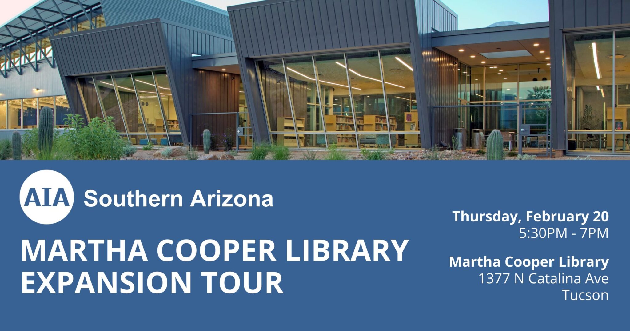 Martha Cooper Library Expansion Tour - AIA Arizona