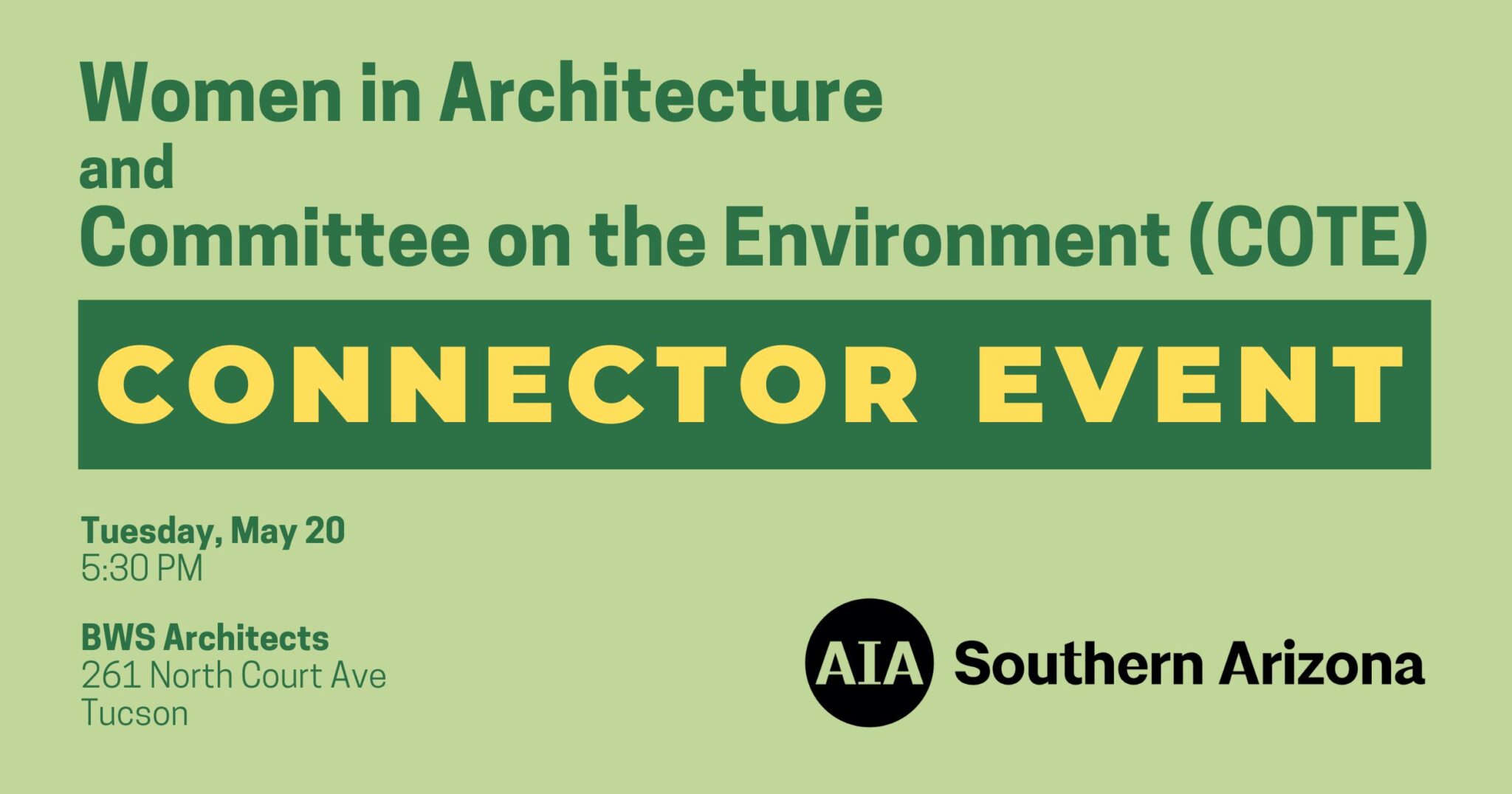 Women in Architecture + Committee on the Environment (COTE) Connector ...